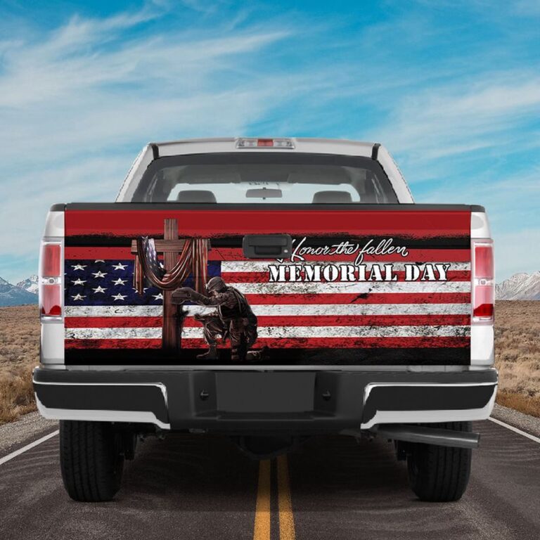 Veteran Tailgate Wrap, Honor The Fallen Memorial Day Us Veteran ...