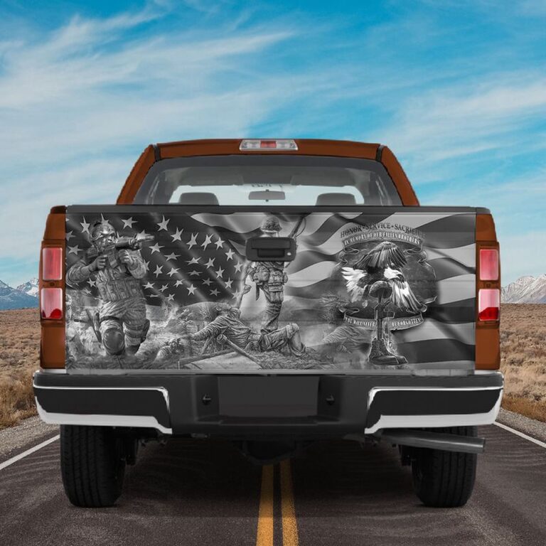 Veteran Tailgate Wrap, Veteran Us Army Vintage Graphic Tailgate Wrap ...