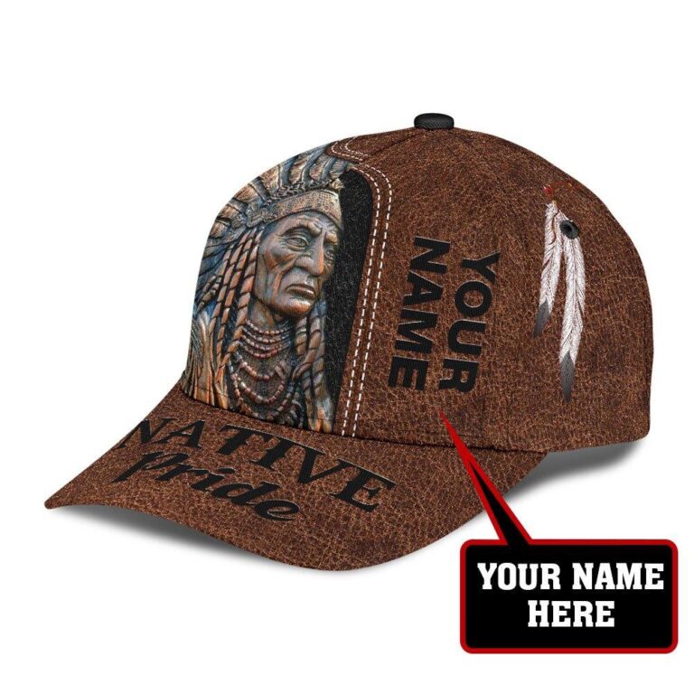 Native American Baseball Cap, Custom Name Pride Native American ...
