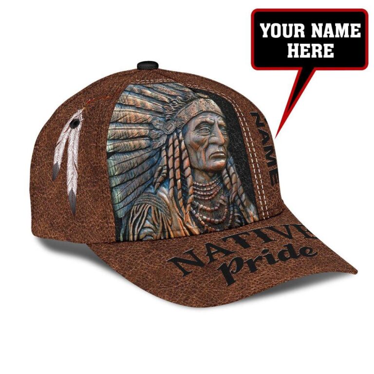Native American Baseball Cap, Custom Name Pride Native American ...