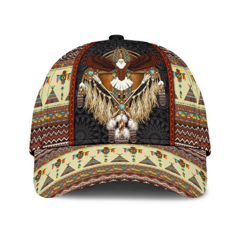 Native American Baseball Cap, Dreamcatcher Beadwork Native American ...