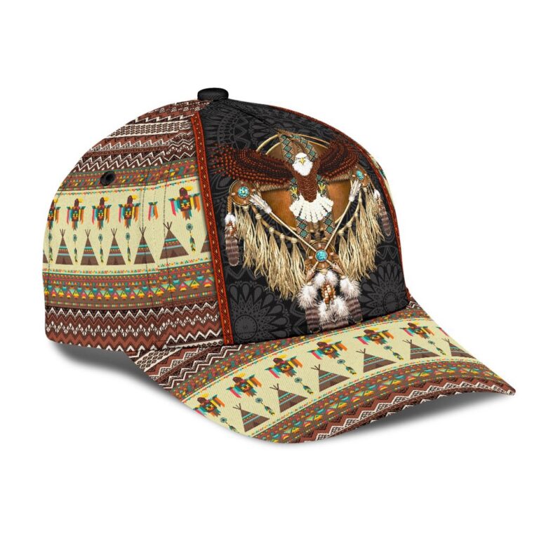 Native American Baseball Cap, Dreamcatcher Beadwork Native American ...