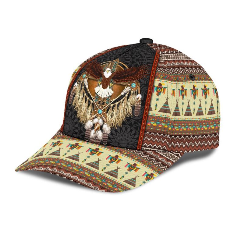Native American Baseball Cap, Dreamcatcher Beadwork Native American ...