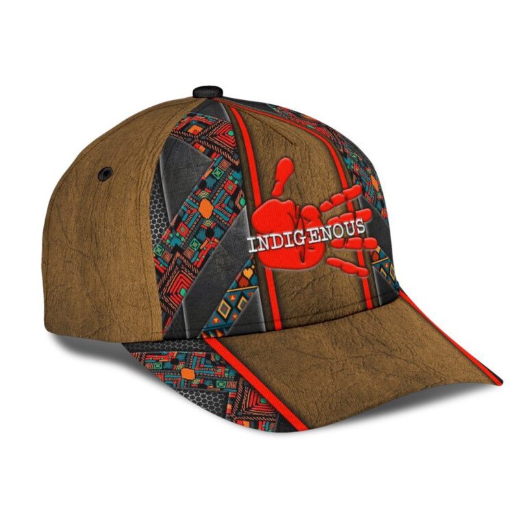 Native American Baseball Cap, Indigenous Red Hand Native American ...