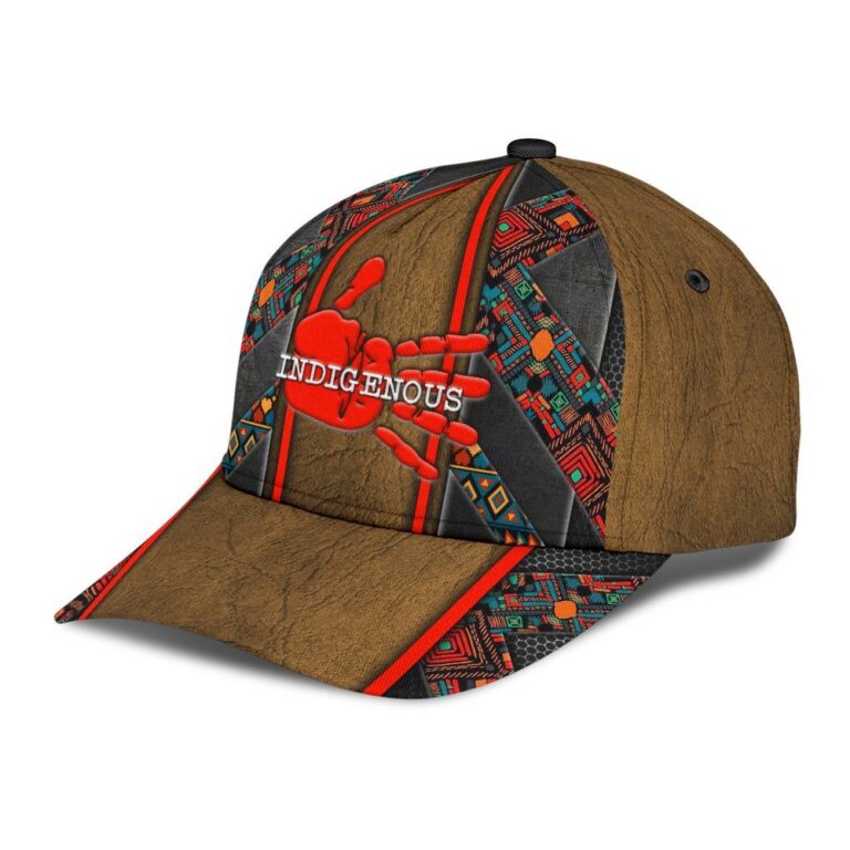 Native American Baseball Cap, Indigenous Red Hand Native American ...