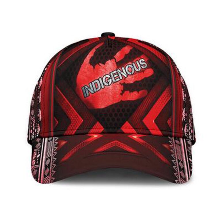 Native American Baseball Cap, Red Hand Indigenous Native American ...
