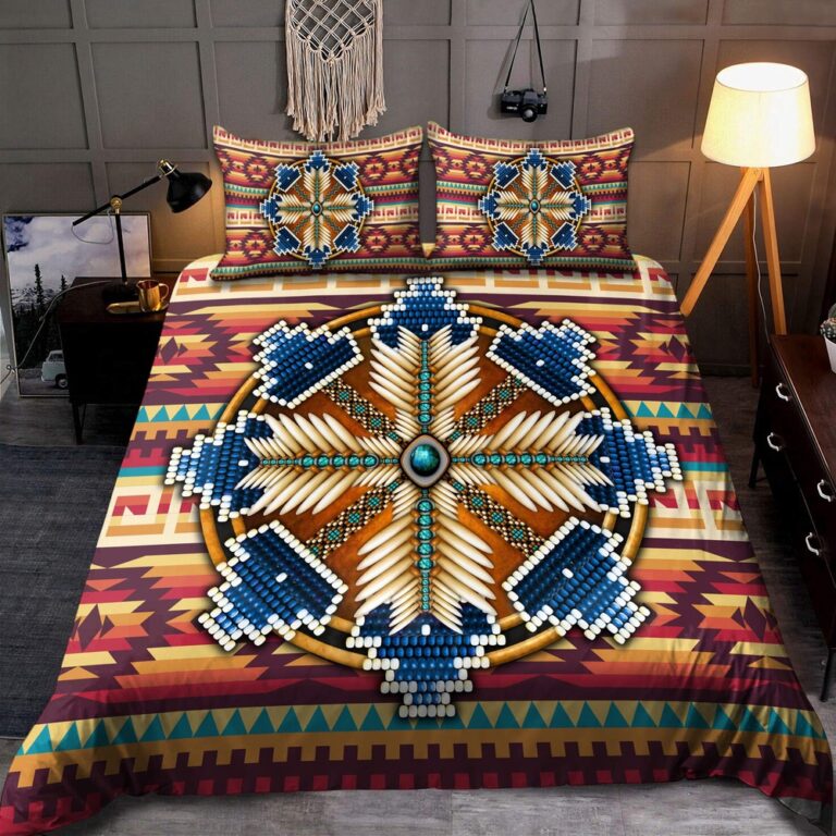 Native American Bedding Set, Beading Pattern Native American Bedding ...