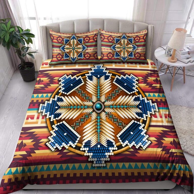 Native American Bedding Set, Beading Pattern Native American Bedding ...