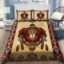 Native American Bedding Set, Bison Motifs Native American All Over ...