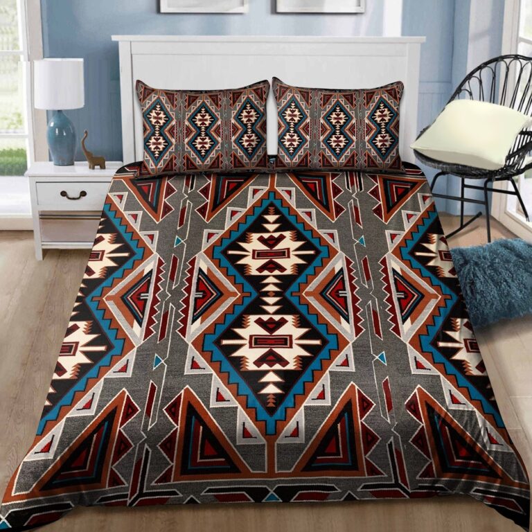 Native American Bedding Set, Brocade Motifs Native American 3D Bedding ...