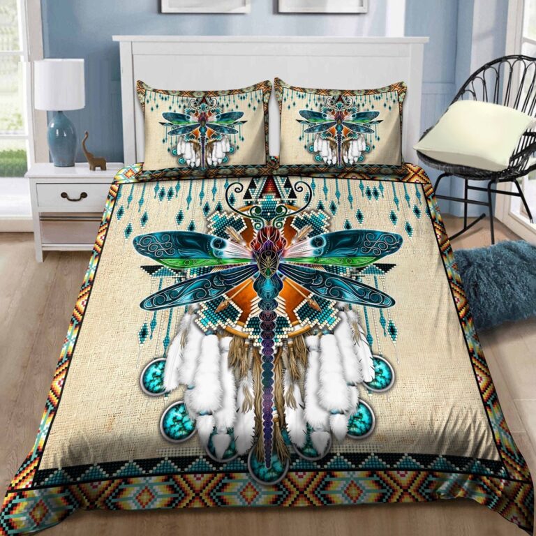 Native American Bedding Set, Dragonfly Beading Native American Bedding ...