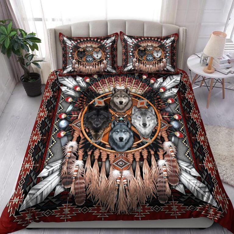 Native American Bedding Set, Dreamcatcher Tribe Native American Bedding ...