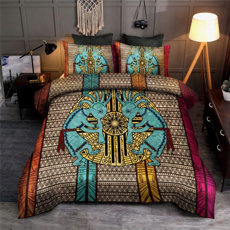 Native American Bedding Set, Kokopelli Myth Pattern Native American ...