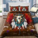 Native American Bedding Set, Skull Bull Native American Bedding Set ...