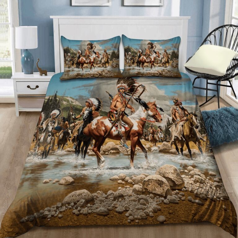 Native American Bedding Set, Warrior Native American Bedding Set ...