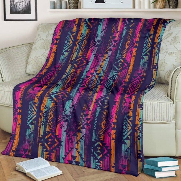 Native American Blanket, Indians Navajo Aztec Tribal Native American ...