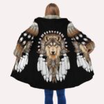 Native American Coat, Animal Feather Native American All Over Printed ...