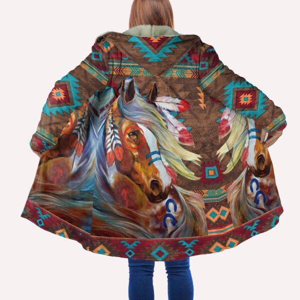 Native American Coat, Native Horse Native American Hooded Cloak Coat ...