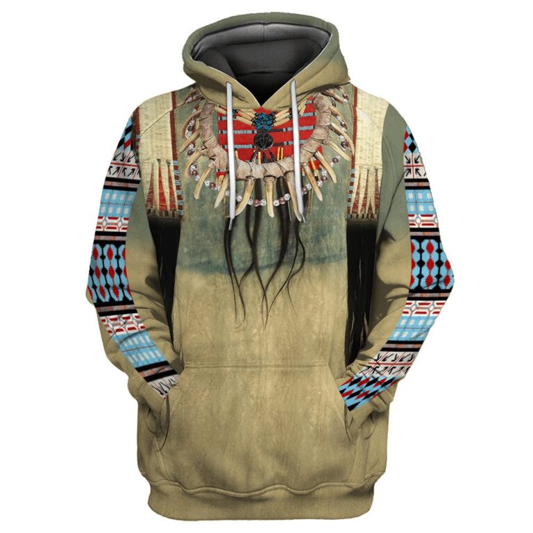 Native American Coat, Earthy Brown Native American 3D All Over Printed ...