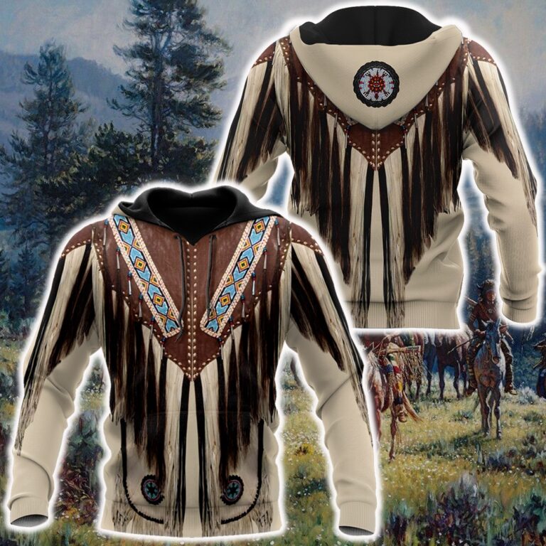 Native American Hoodie, Luxurious Native American 3D All Over Printed ...