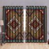 Native American Window Curtains, Aboriginal Brocade Native American ...