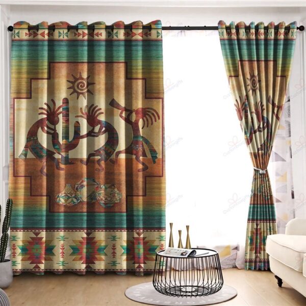 Native American Window Curtains, Kokopelli Sun Native American Window ...