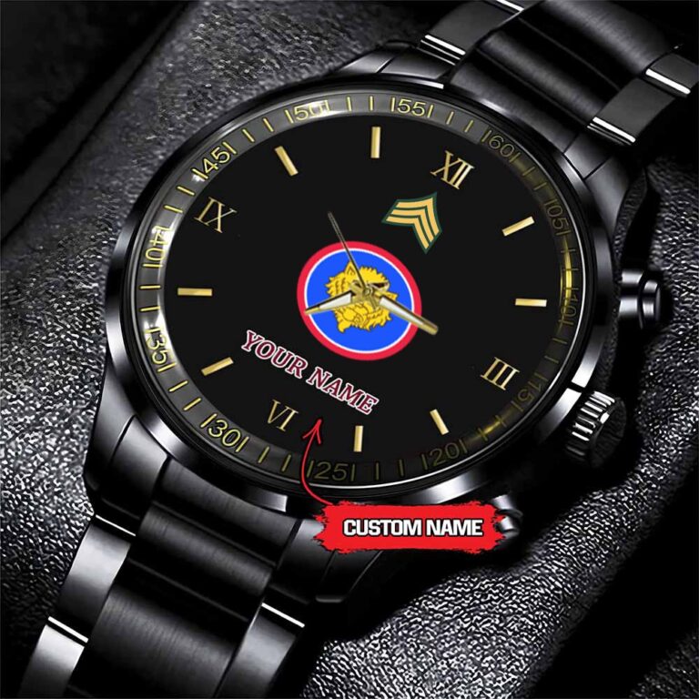 Vietnam Veteran Black Fashion Watch Custom Name, US Military Watch ...