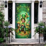 Gold Coins And Leprechaun Door Cover, St Patrick's Day Door Cover, St ...