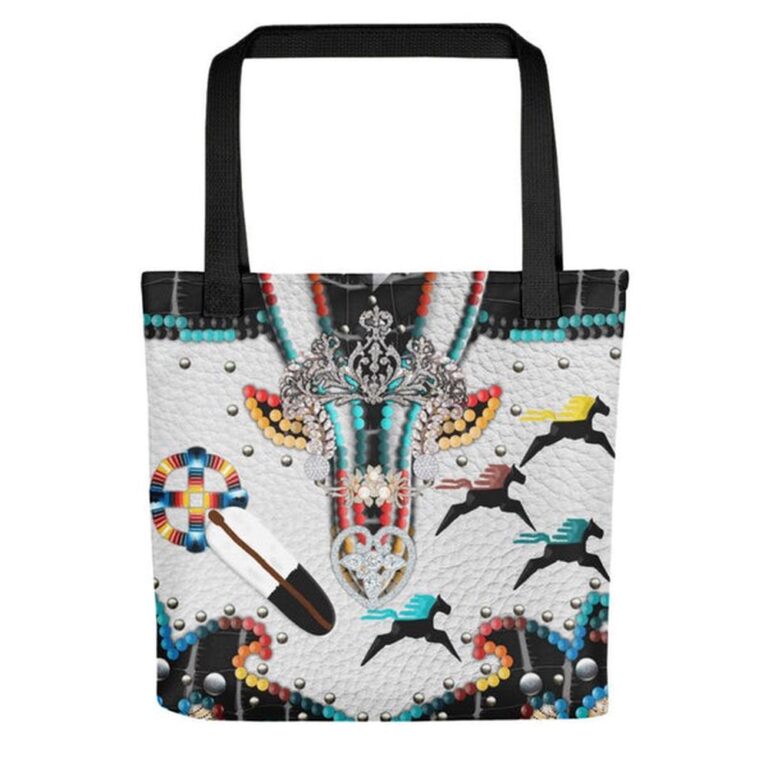 Native American Tote Bag, Horse Pattern Tote bag, Native American Bag ...