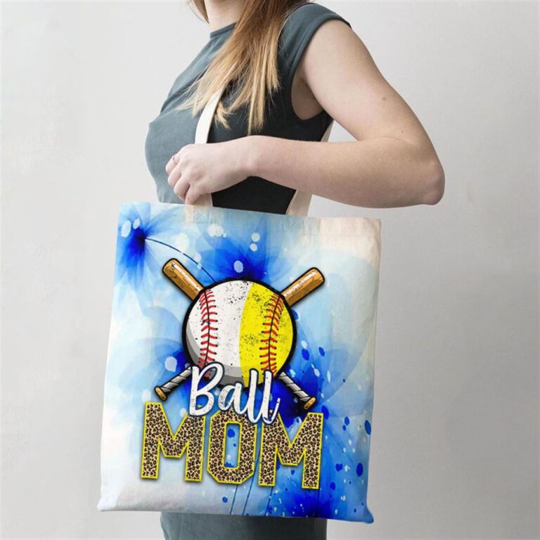 Ball Mom Baseball Softball Mama Women Mothers Day Tote Bag, Mom Tote ...