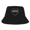 Momo Heart Momo Grandmother Appreciation Momo Grandma Bucket Hat ...