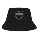 Momo Heart Momo Grandmother Appreciation Momo Grandma Bucket Hat ...