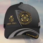 Personalized Name Rank US Veteran Coast Guard Baseball Cap, Veteran ...