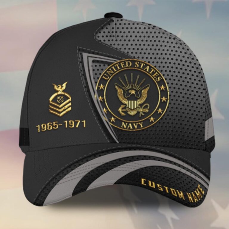Personalized Name Rank US Veteran Navy Baseball Cap, Veteran Baseball Hats, Veteran Baseball Cap ...
