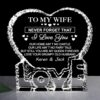 Personalized To My Wife, Still You Are My Queen Forever Heart Crystal ...