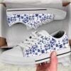 Cherry Blossom Blue Low Top Shoes, Low Top Designer Shoes, Low Top ...