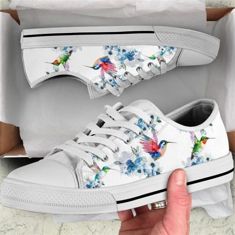 Hummingbird Watercolor Low Top Shoes, Low Tops, Low Top Sneakers ...