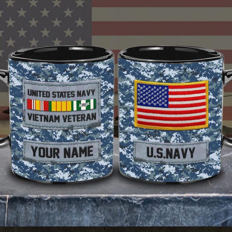 US Air Force Military Proudly Served American Flag Military Mug,, Us ...