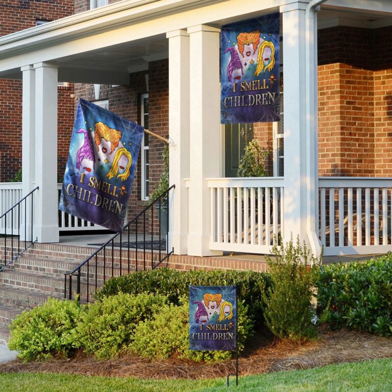 Hocus Pocus I Smell Children Halloween Three Witches Flag, Halloween ...