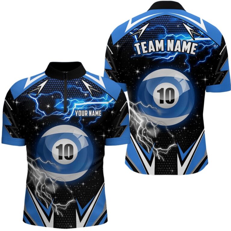 Billiard Tournat Pool Shirts, Best Custom 8 Ball Billiard Team Jersey ...
