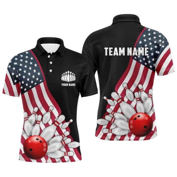 Camo Bowling Shirt Custom Skull Bowling Polo Shirt Men Bowling Polo ...