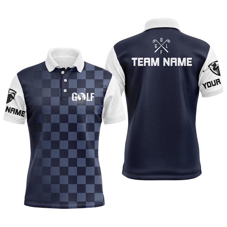 Men's Golf Polos Shirts Custom Name Funny Golf Shirts For Men Navy, Golf Polo Shirt, Golf Shirts ...
