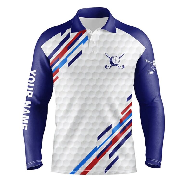 Personalized White Golf Polos Shirts For Men's, Custom Golf Tops For ...