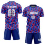 Royal White Red Home Sublimation Soccer Uniform Jersey_6682, Custom ...