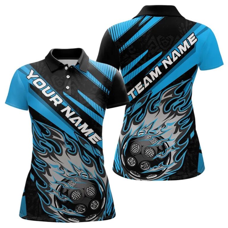 Black And Green Custom Womens Pickleball Shirts, Pickleball Polo Shirts ...